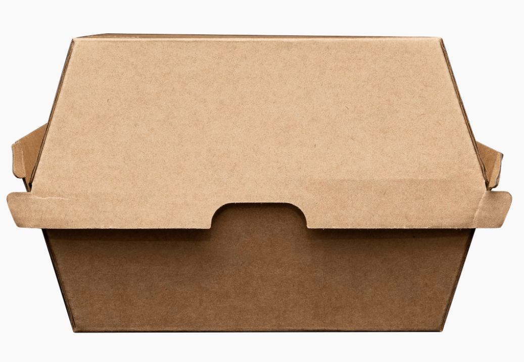 Enviro Kraft Burger Box - 105x102x85mm - VISY